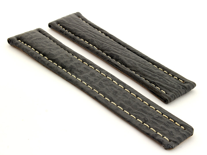 Genuine Shark Skin Leather Watch Strap Band for Breit. 22/18 or 20/18 ...